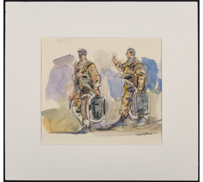 Tom O'Hara | John Young & Bob Crippen Boarding Van on the way to Pad ...