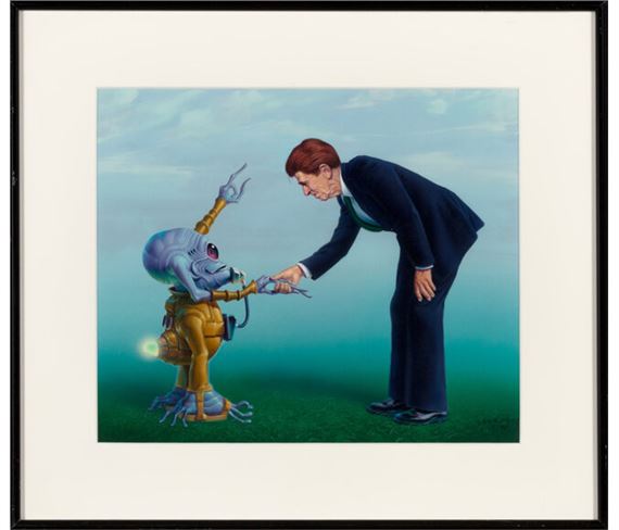 Don Ivan Punchatz | Reagan Meeting an Alien (1981) | MutualArt