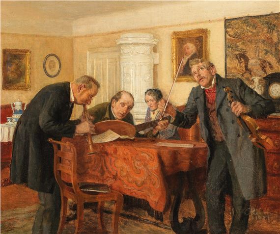 Adolf Reich | IM KÜNSTLERATELIER (IN THE ARTIST'S STUDIO) | MutualArt