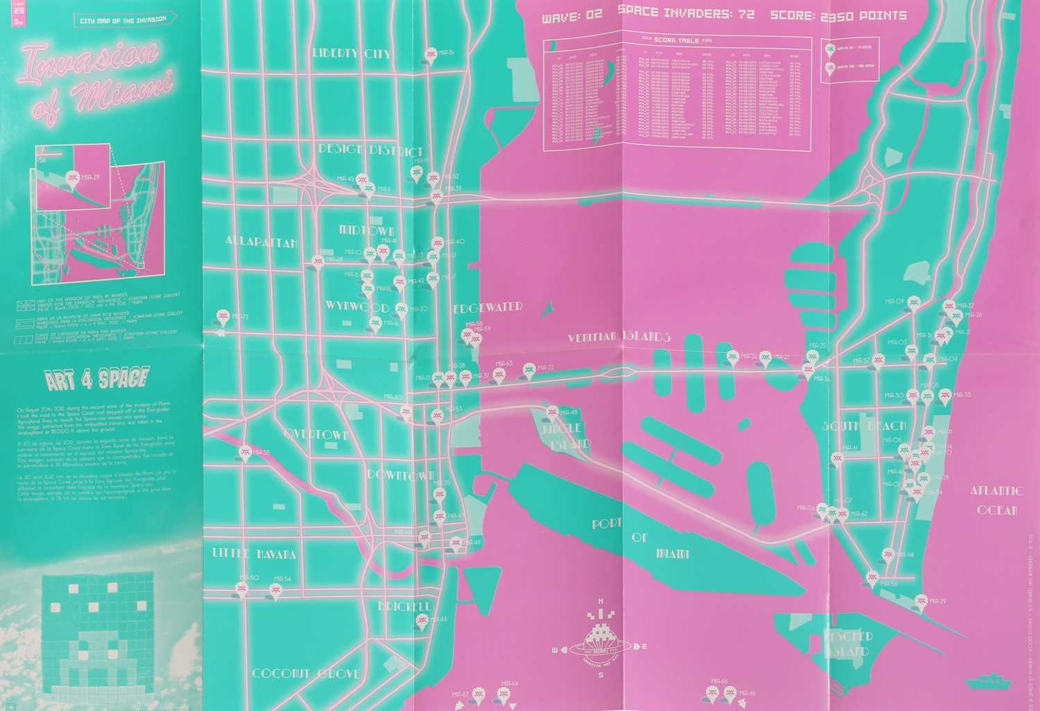 Space Invader | Miami map & Marseille map | MutualArt