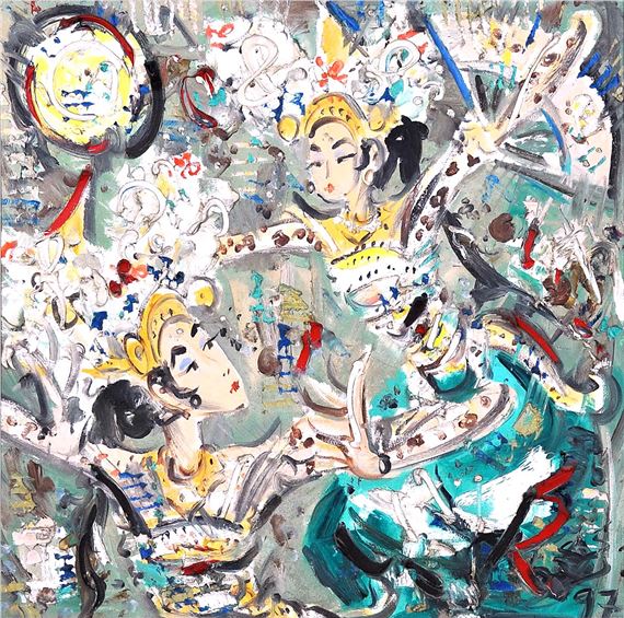 Nyoman Gunarsa | Two Dancers (1997) | MutualArt