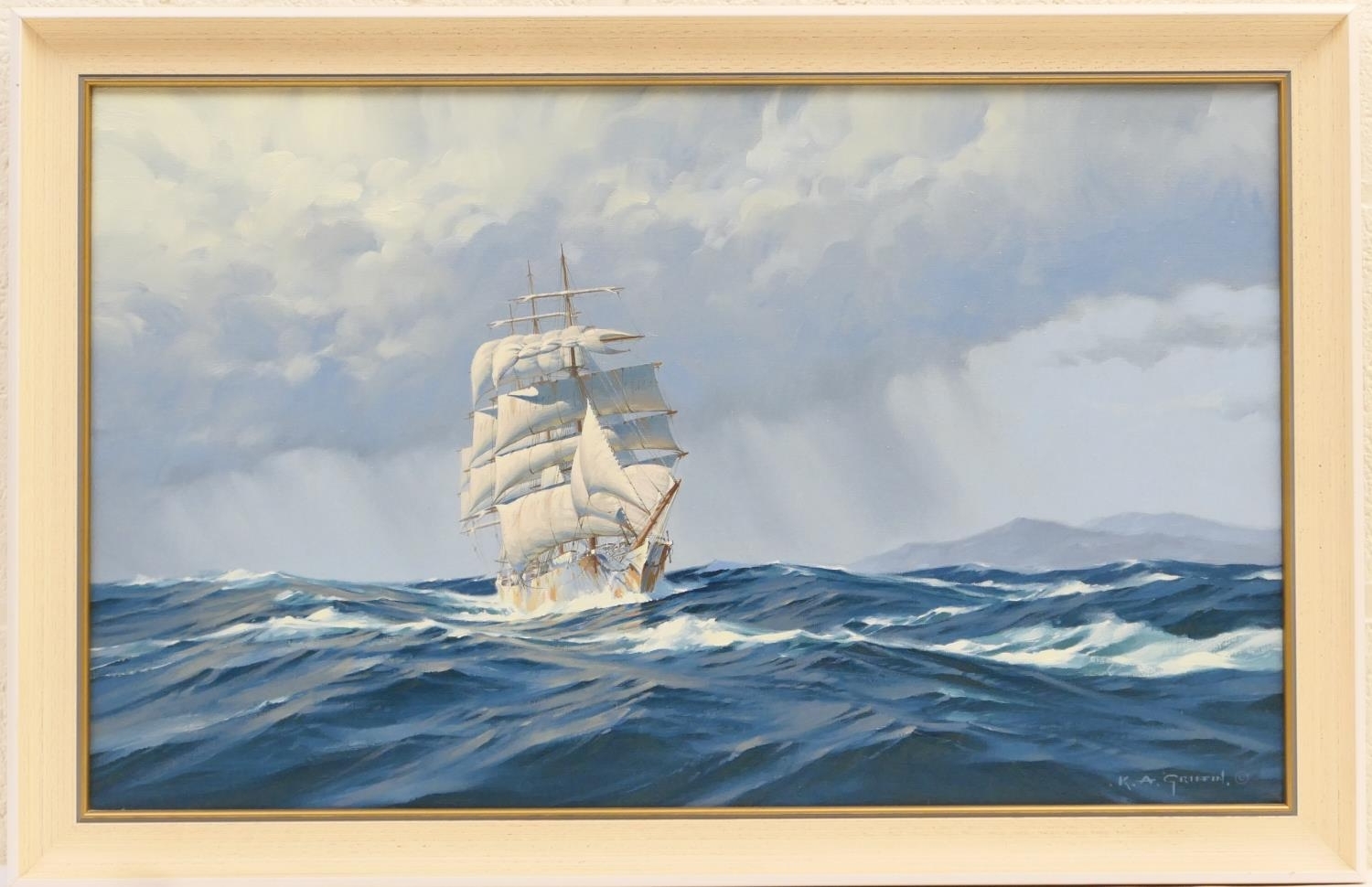 Kenneth Keith Alastair Griffin | The Milverton in full sail | MutualArt