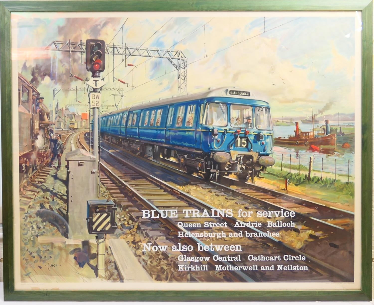Terence Cuneo | Blue Trains for Service | MutualArt