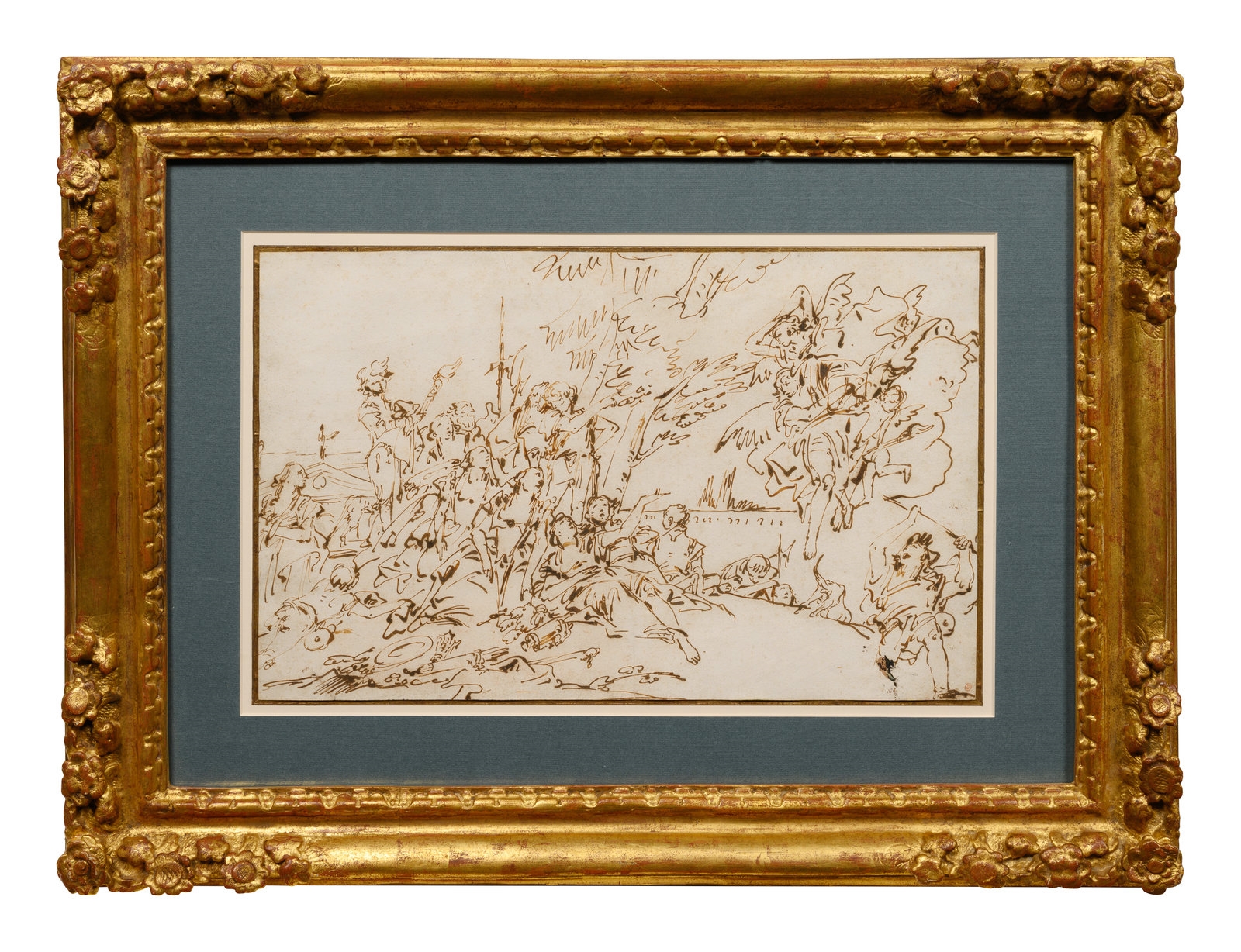 Giovanni Domenico Tiepolo | Crowd Scene with Angels | MutualArt