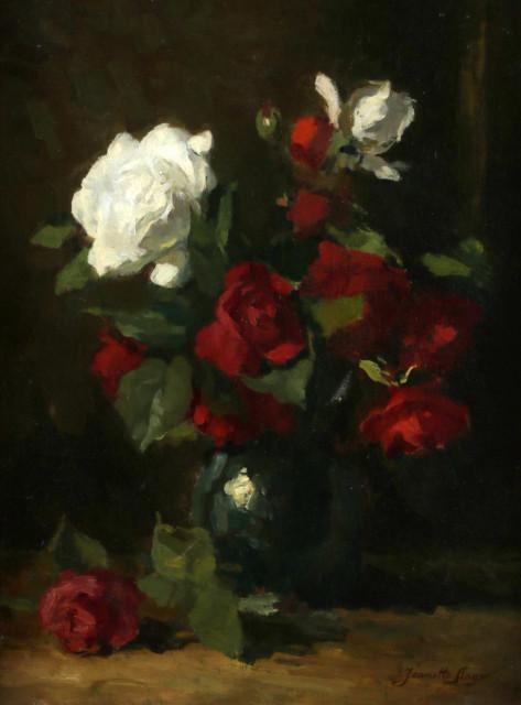 Jeannette Slager | Stilleven met rozen | MutualArt