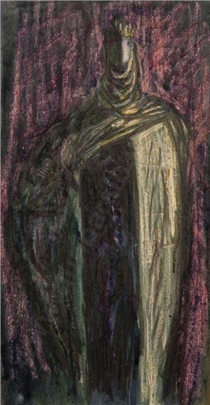 Russell Clark | Drawing for King Figure Sculpture | MutualArt