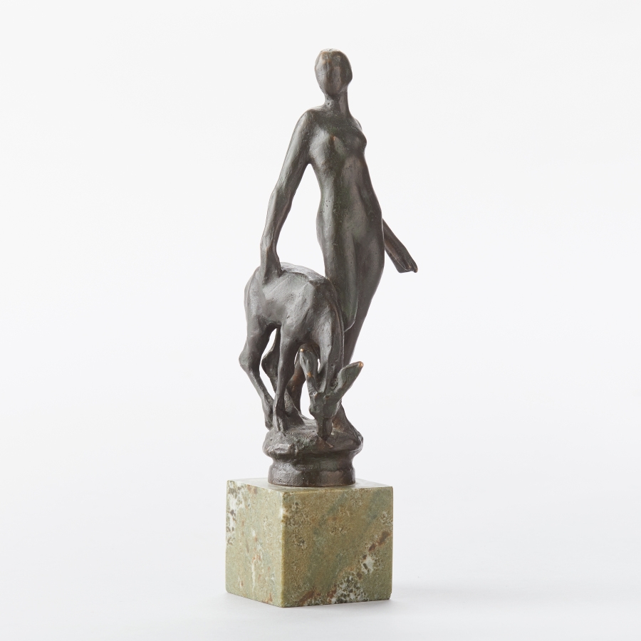 Otto Strandman | Diana med hind - skiss | MutualArt