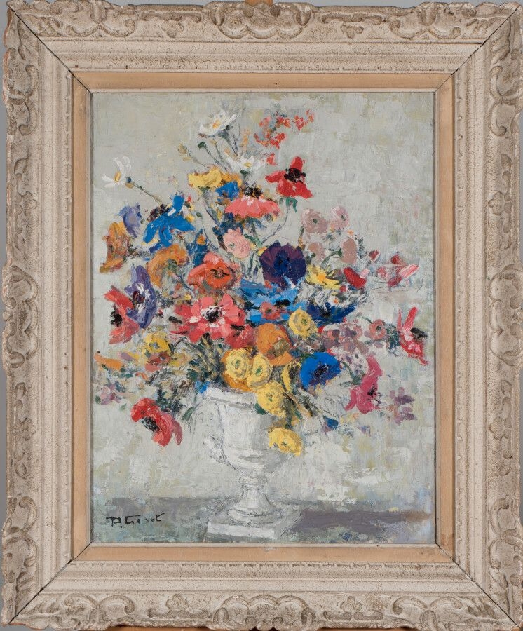 Paulette Genet | Flowers in a Medici vase | MutualArt