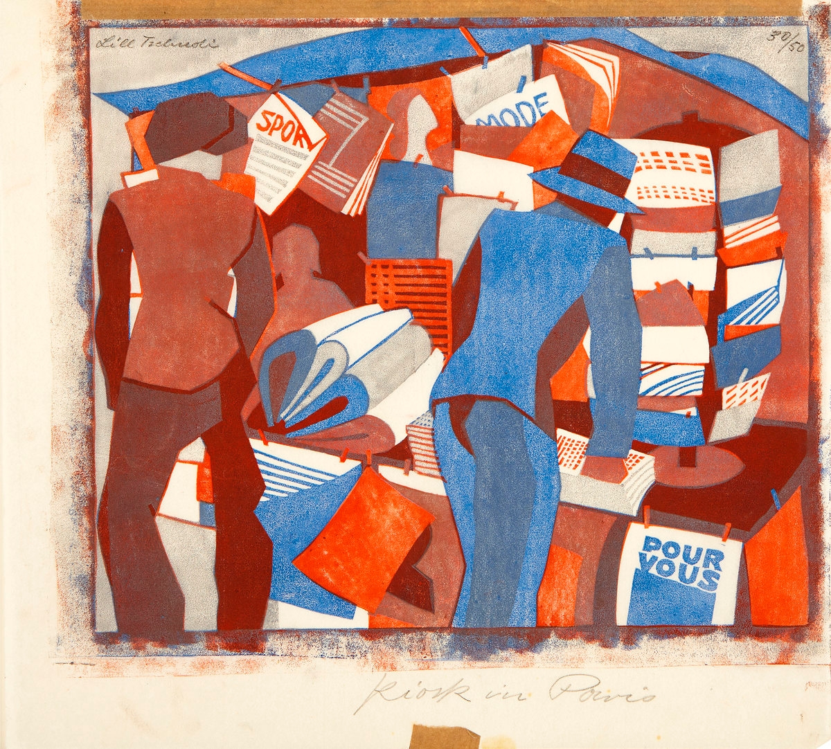 Lill Tschudi | Kiosk in Paris (1933) | MutualArt