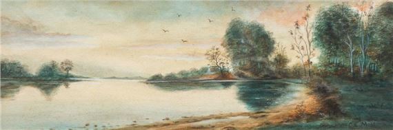 Charles Eugene Moss | riverscape | MutualArt