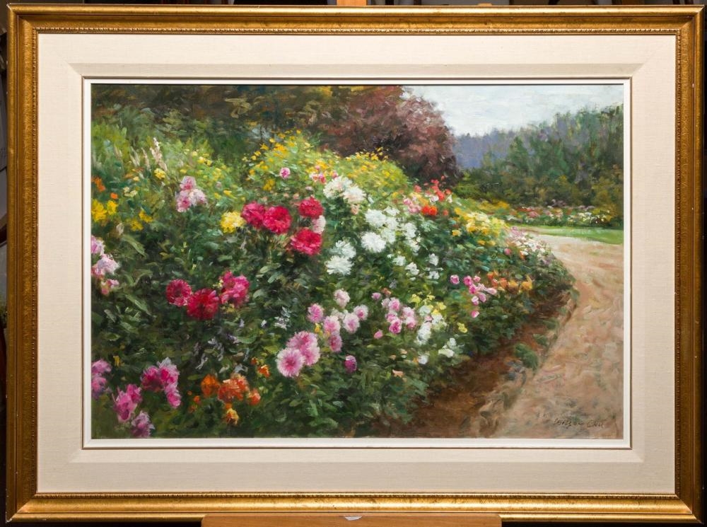 Wilson Chu | border blossoms - butchart gardens | MutualArt