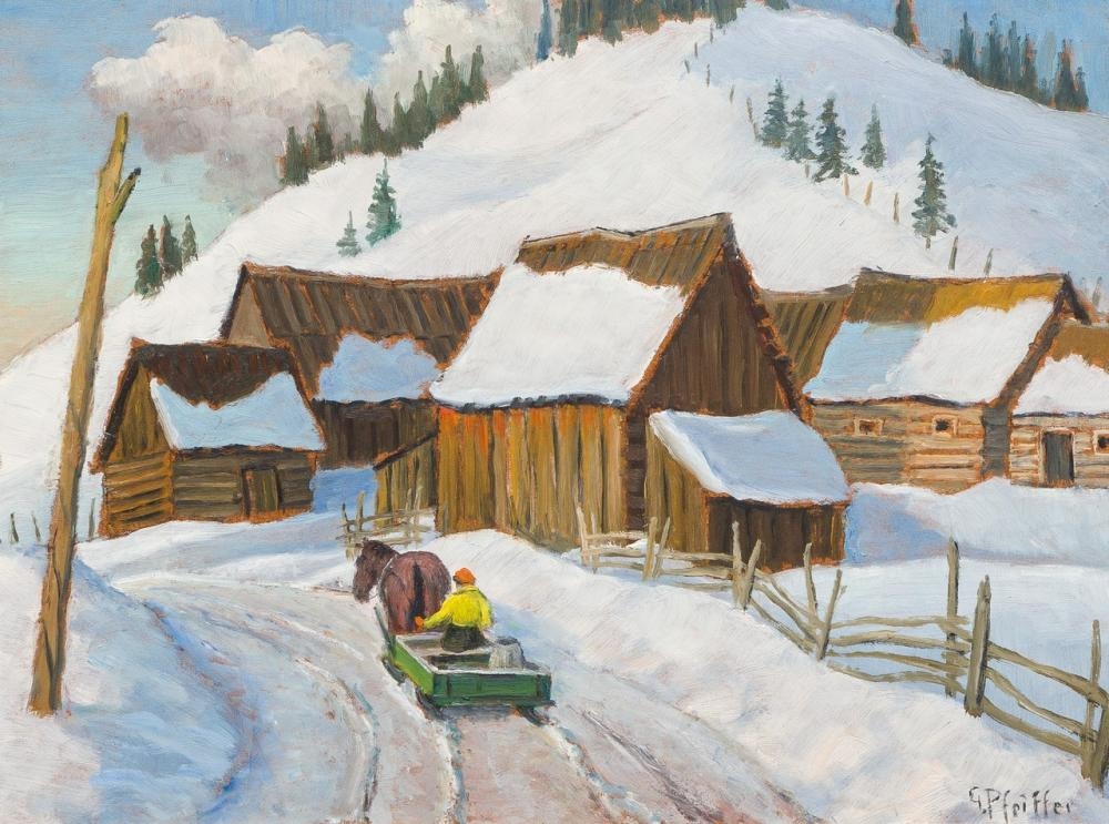 Gordon Edward Pfeiffer | old barns | MutualArt