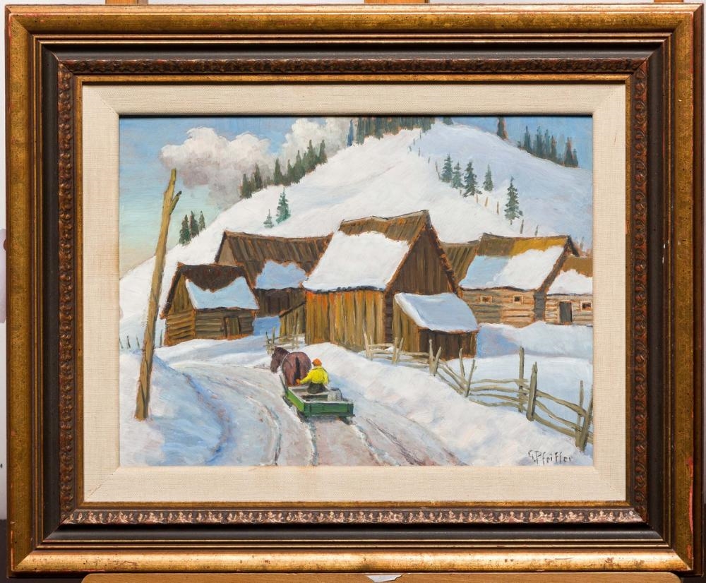 Gordon Edward Pfeiffer | old barns | MutualArt