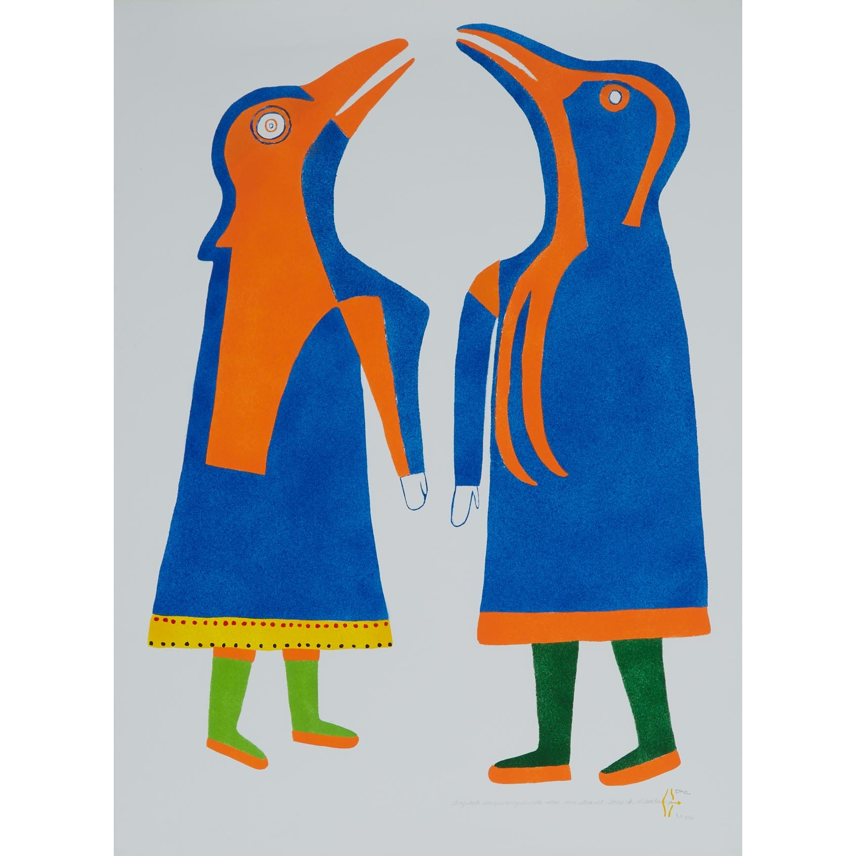 Jessie Oonark | ANGAKOK CONJURING BIRDS (1979) | MutualArt