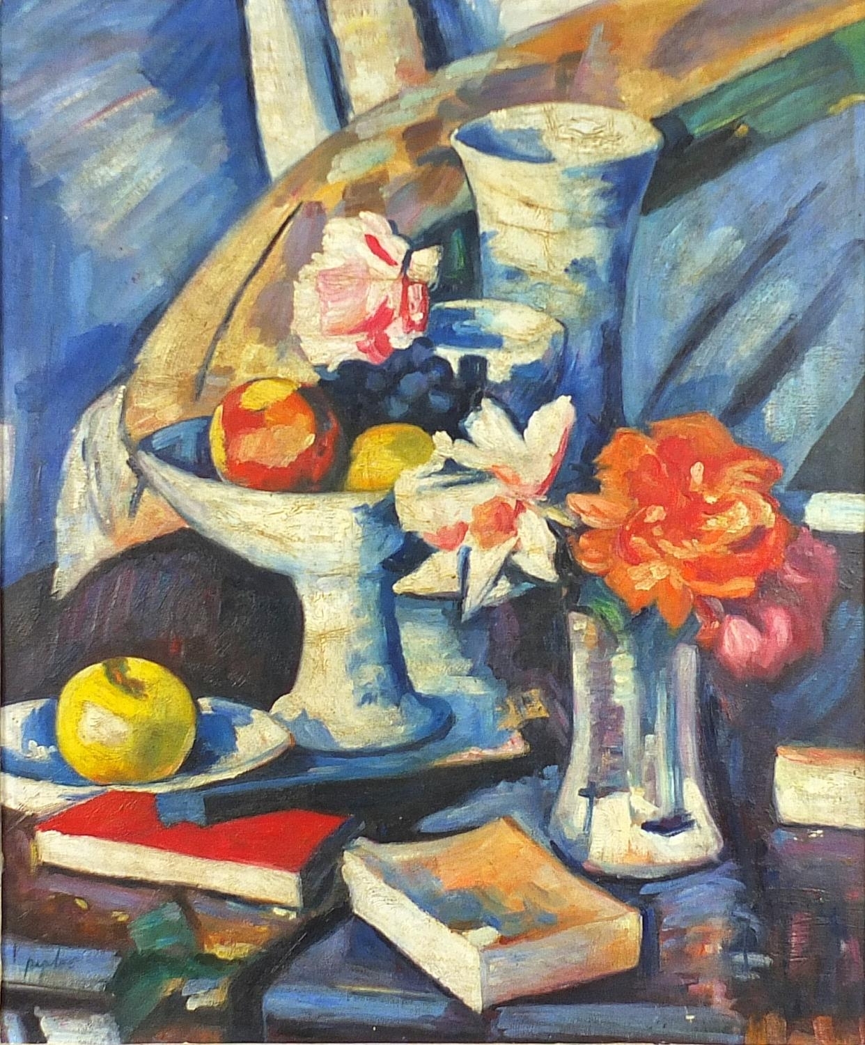 Samuel John Peploe | Still life flowers, fruit and vessels | MutualArt
