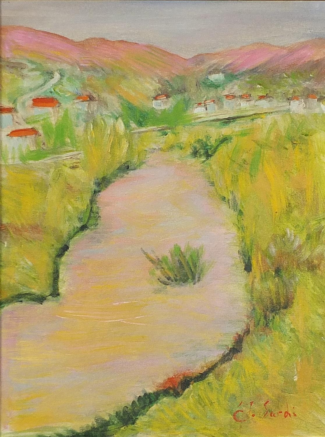 Jean Sardi | French river landscape | MutualArt