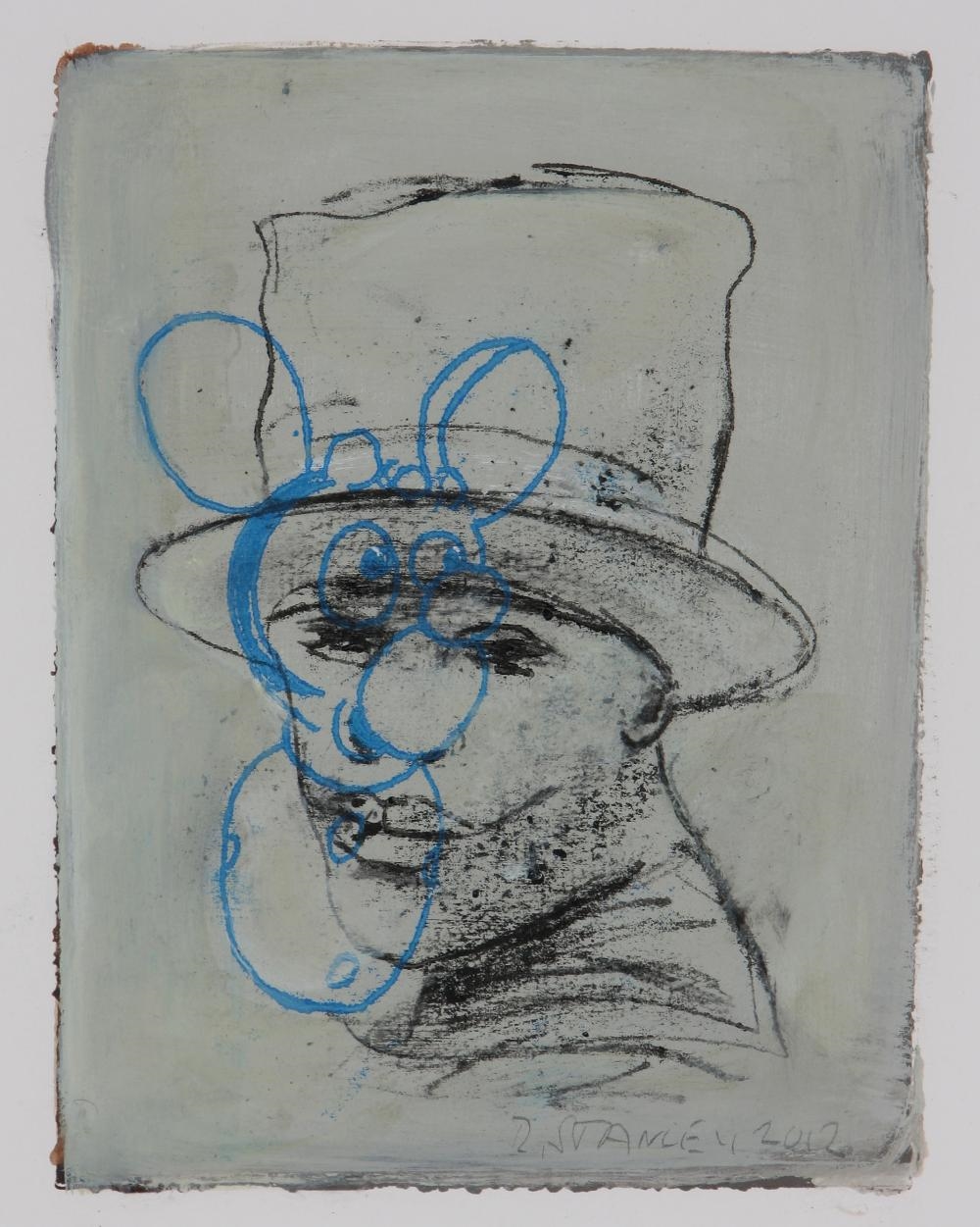 Ransome Stanley | Portrait and Mickey Mouse motif (2012) | MutualArt