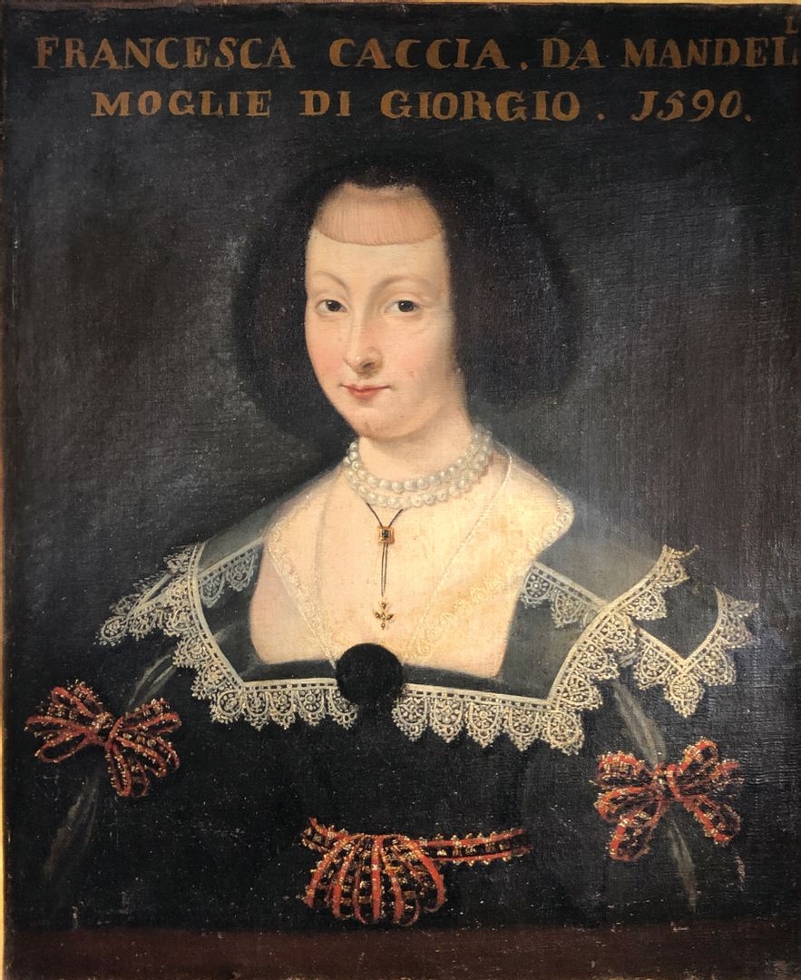 Italian School, 17th Century | Portrait de Francesca Caccia en robe ...