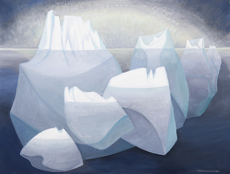 Doris McCarthy | Iceberg and the Aurora (1997) | MutualArt
