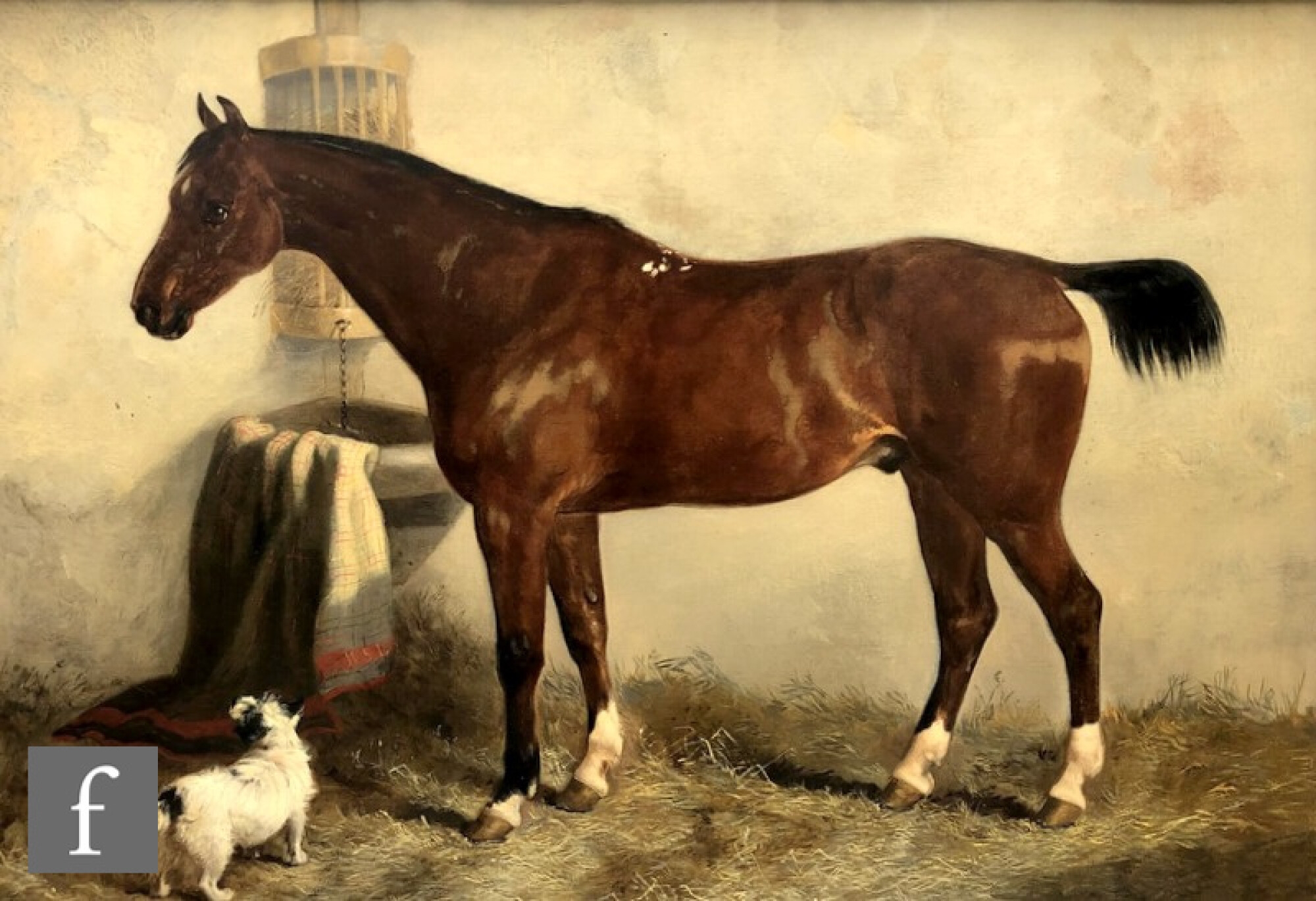 George William Horlor | Portrait of a favourite hunter - property of W ...