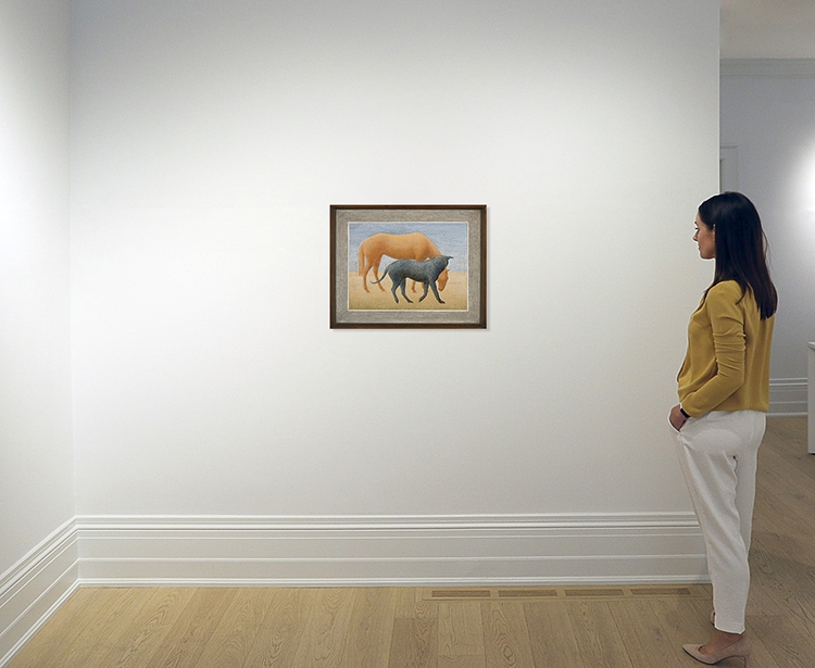 Alex Colville | Dog and Horse (1953) | MutualArt