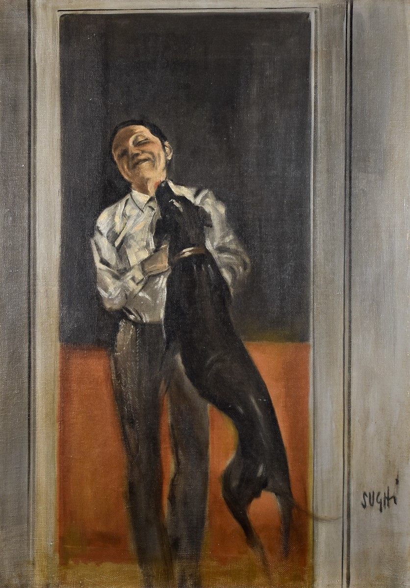 Alberto Sughi | UOMO COL CANE (1964) | MutualArt