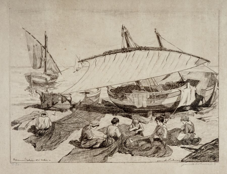 Guido Colucci | Rammendatrici di reti. | MutualArt