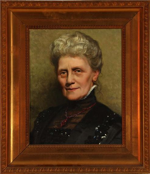 Peder Mork Monsted | Portrait of Julie Augusta Elisabeth Dilleben née ...