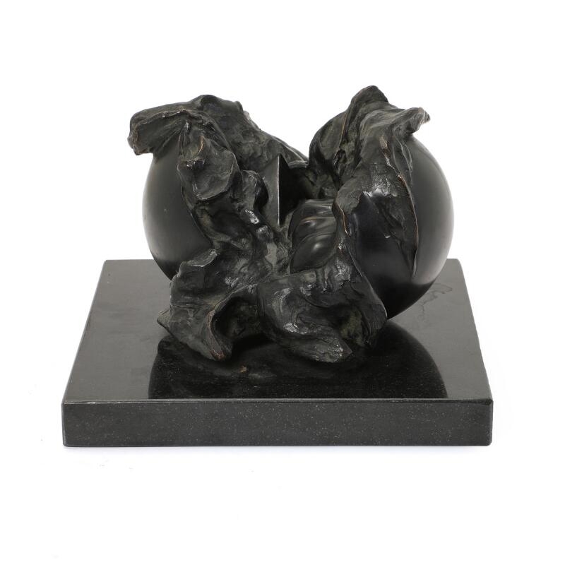 Jens-Flemming Sorensen | Sphere with mouth and pyramid (1957) | MutualArt