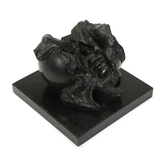 Sorensen Jens-Flemming | Sphere with mouth and pyramid (1957) | MutualArt