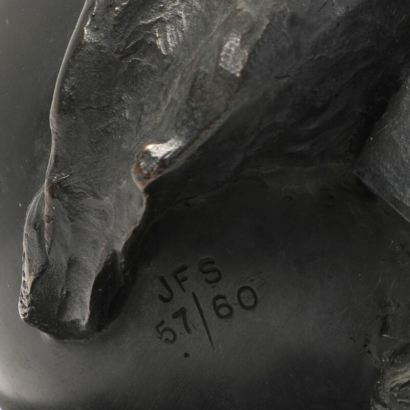 Jens-Flemming Sorensen | Sphere with mouth and pyramid (1957) | MutualArt