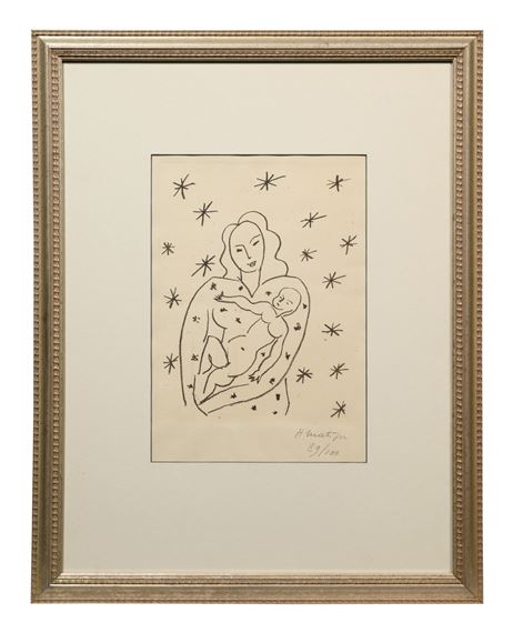 Henri Matisse | Vierge et Enfant sur fond Etoile (Virgin and Child on ...