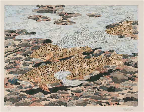 Neil Welliver | Trout and Reflections (1980) | MutualArt