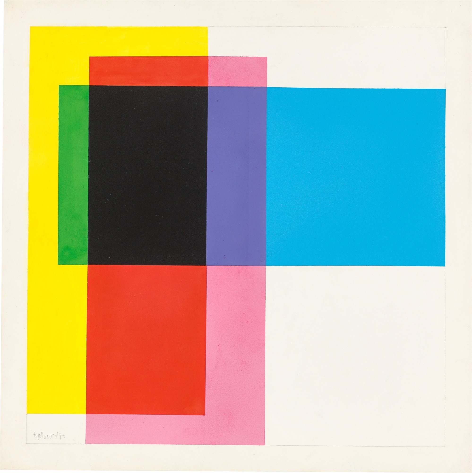 Mario Ballocco | compenetrazione tricromatica | MutualArt