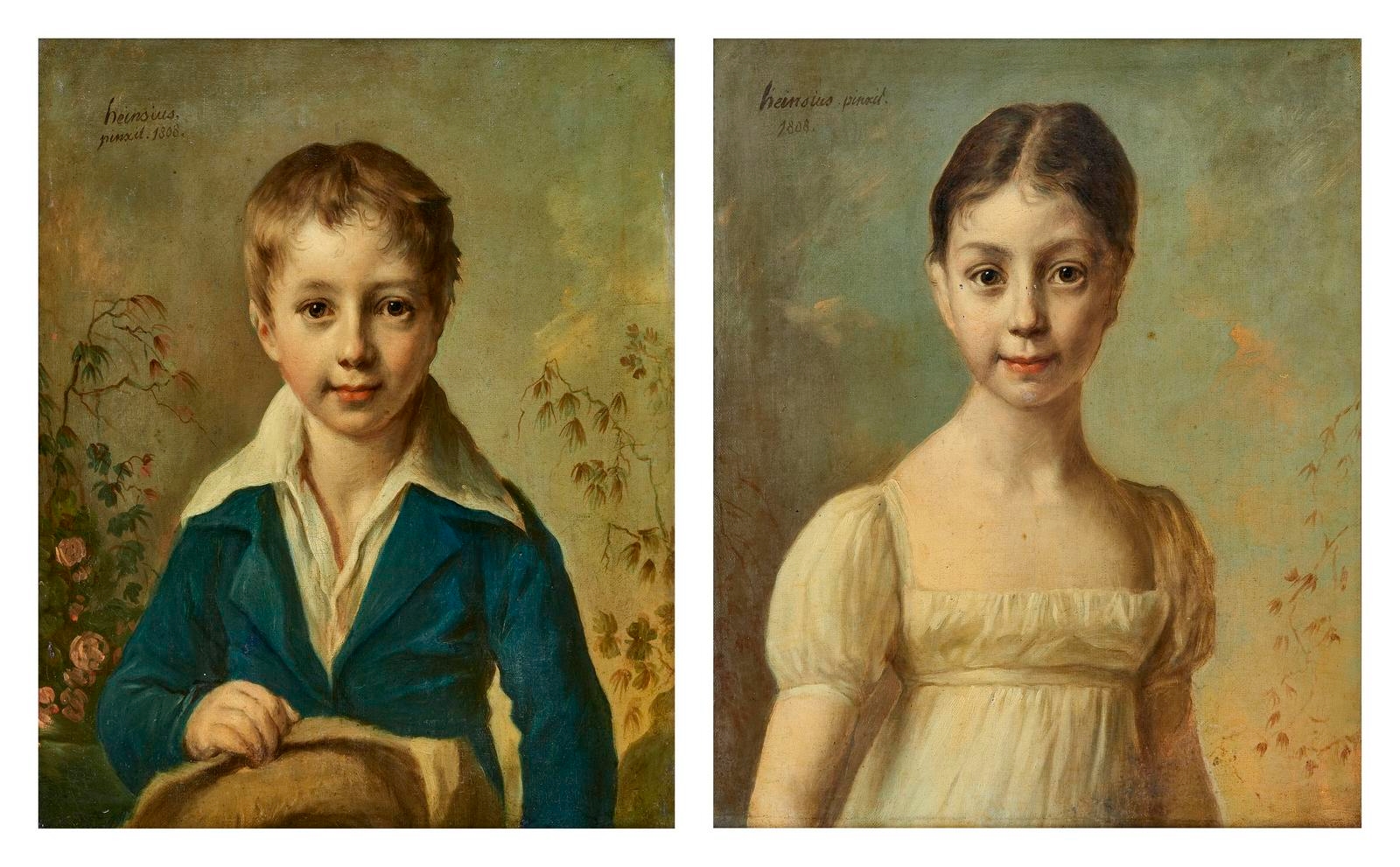 Johann Ernst Heinsius | Portrait de Pierre Henri Pean de St Gilles et d ...