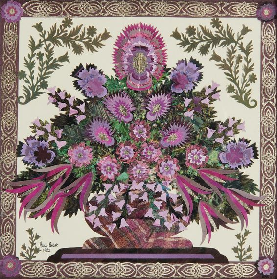 Anne Rosat | Motif d'un bouquet de fleurs (1982) | MutualArt