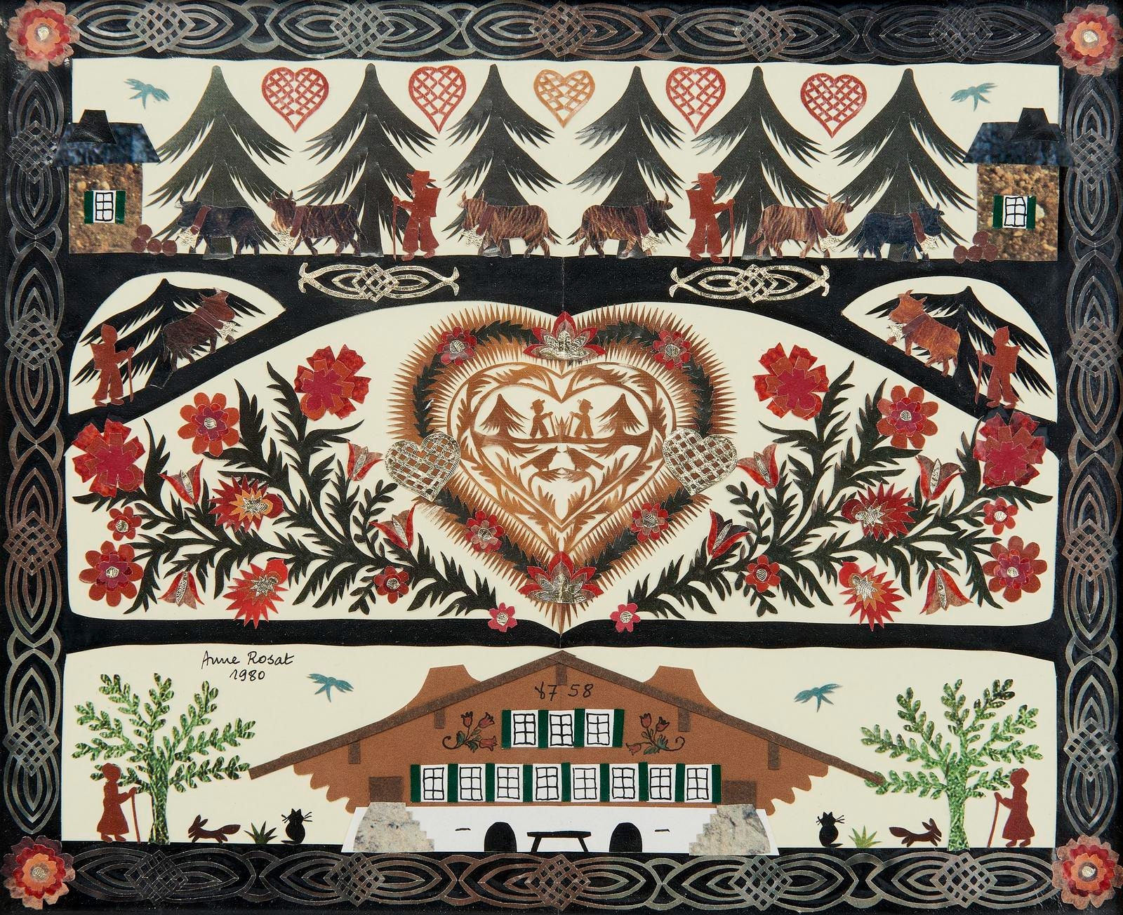 Anne Rosat | Motif d'une montée à l'alpage (1980) | MutualArt