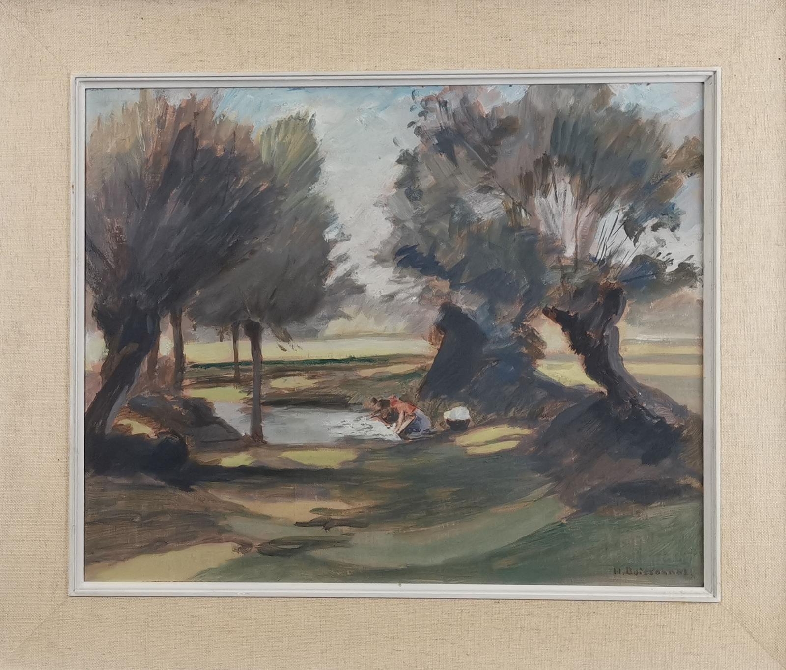 Henri Boissonnas | Les lavandières (1965) | MutualArt