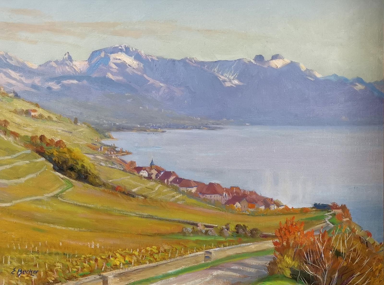 Ernest August Becker | Rivaz et le lac Léman | MutualArt