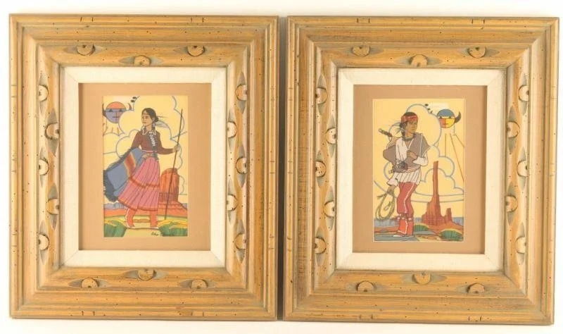 Arthur C. Begay | One indian lady and one indian | MutualArt