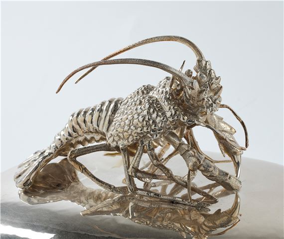Franco Lapini | A serving tray and dome in the form of a lobster ...