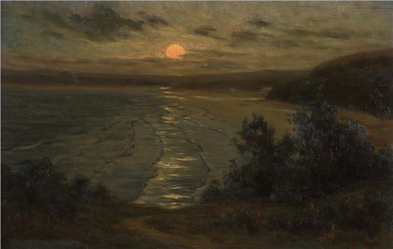 Byron Cooper | A Moonlight Bay | MutualArt