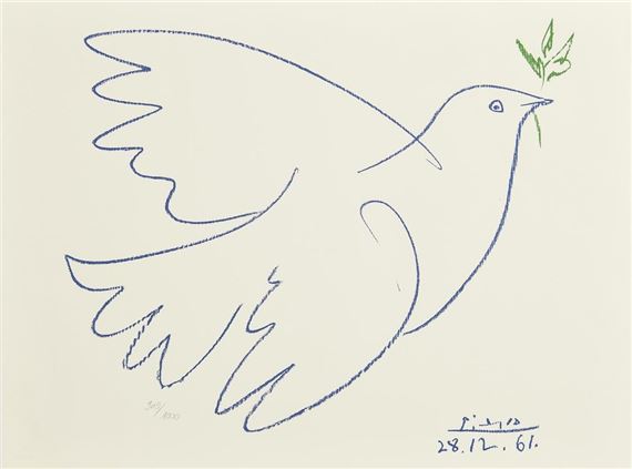 Pablo Picasso | Blue Dove | MutualArt