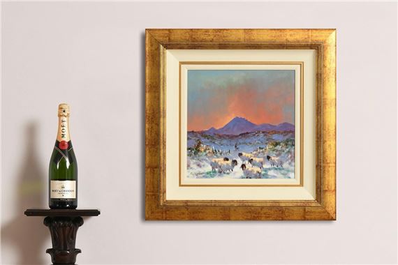 William Cunningham | Sheep in Winter | MutualArt