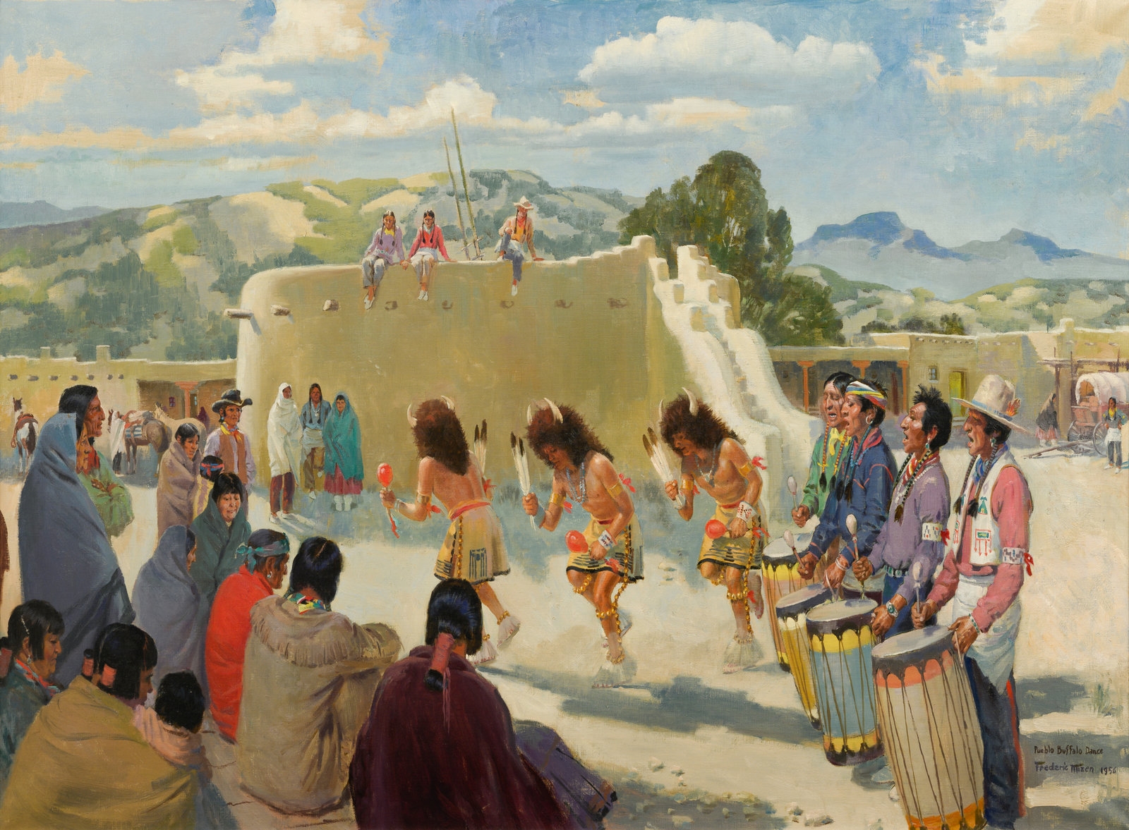 Frederic Kimball Mizen | Buffalo Dance (1956) | MutualArt