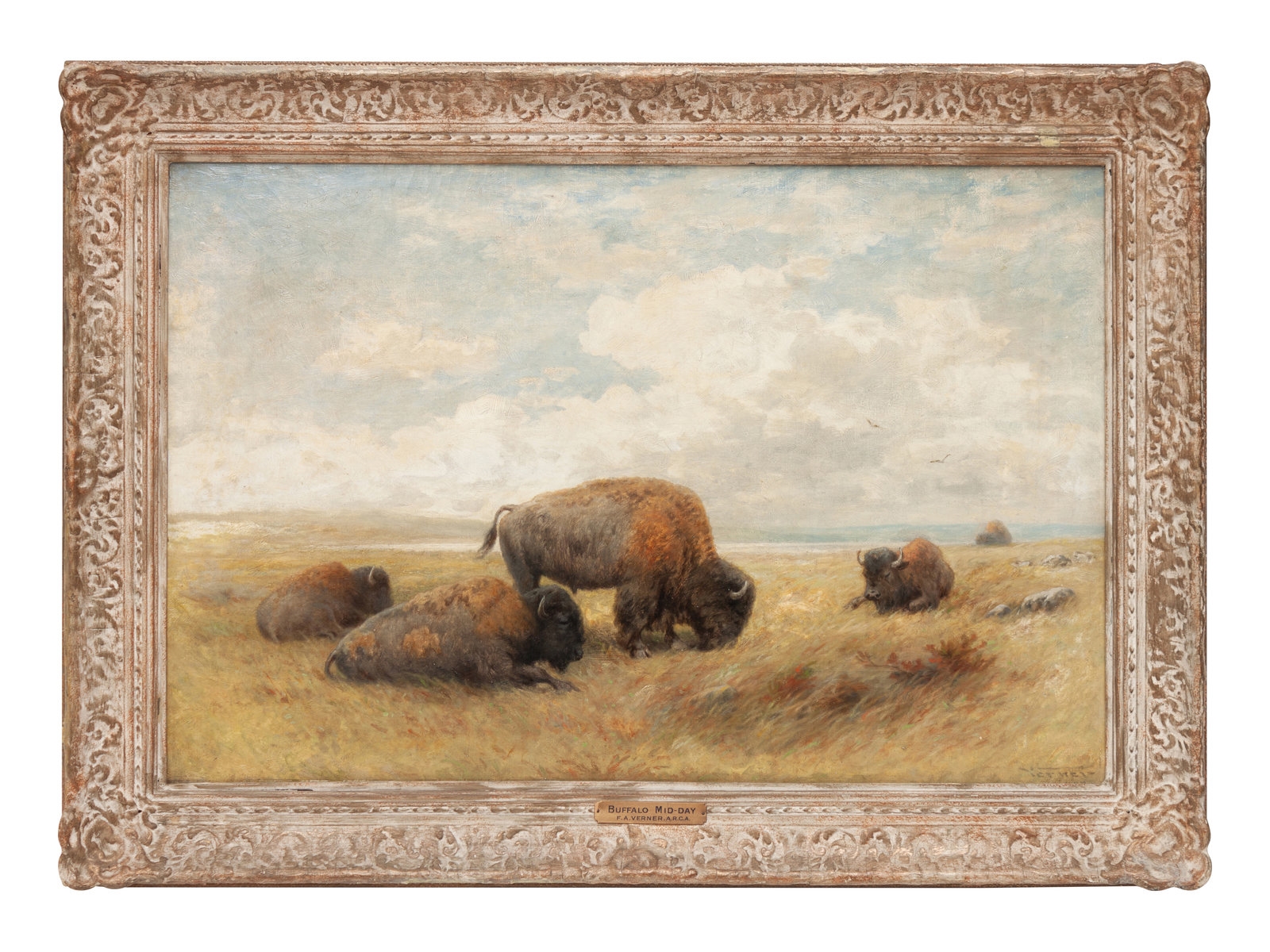 Frederick Arthur Verner | Mid-Day Buffalo | MutualArt