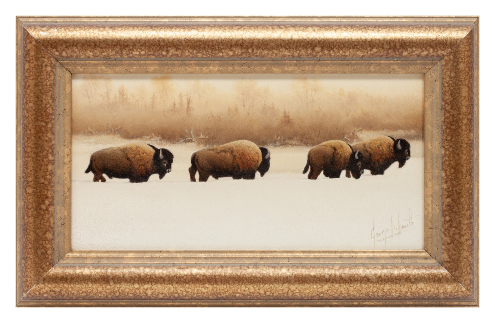 George D. Smith | Buffalo River Bulls (2000) | MutualArt