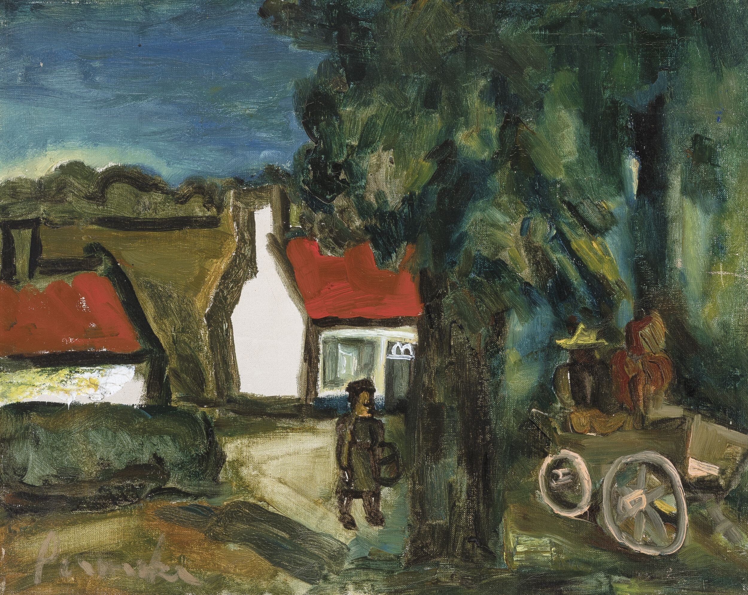 Constant Permeke | Village scene | MutualArt