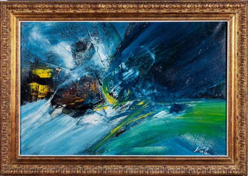 Manuel Viola | Composición en azul | MutualArt