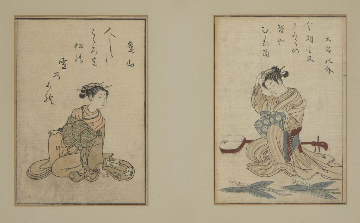 Harunobu Suzuki | Three Japanese woodblock prints | MutualArt